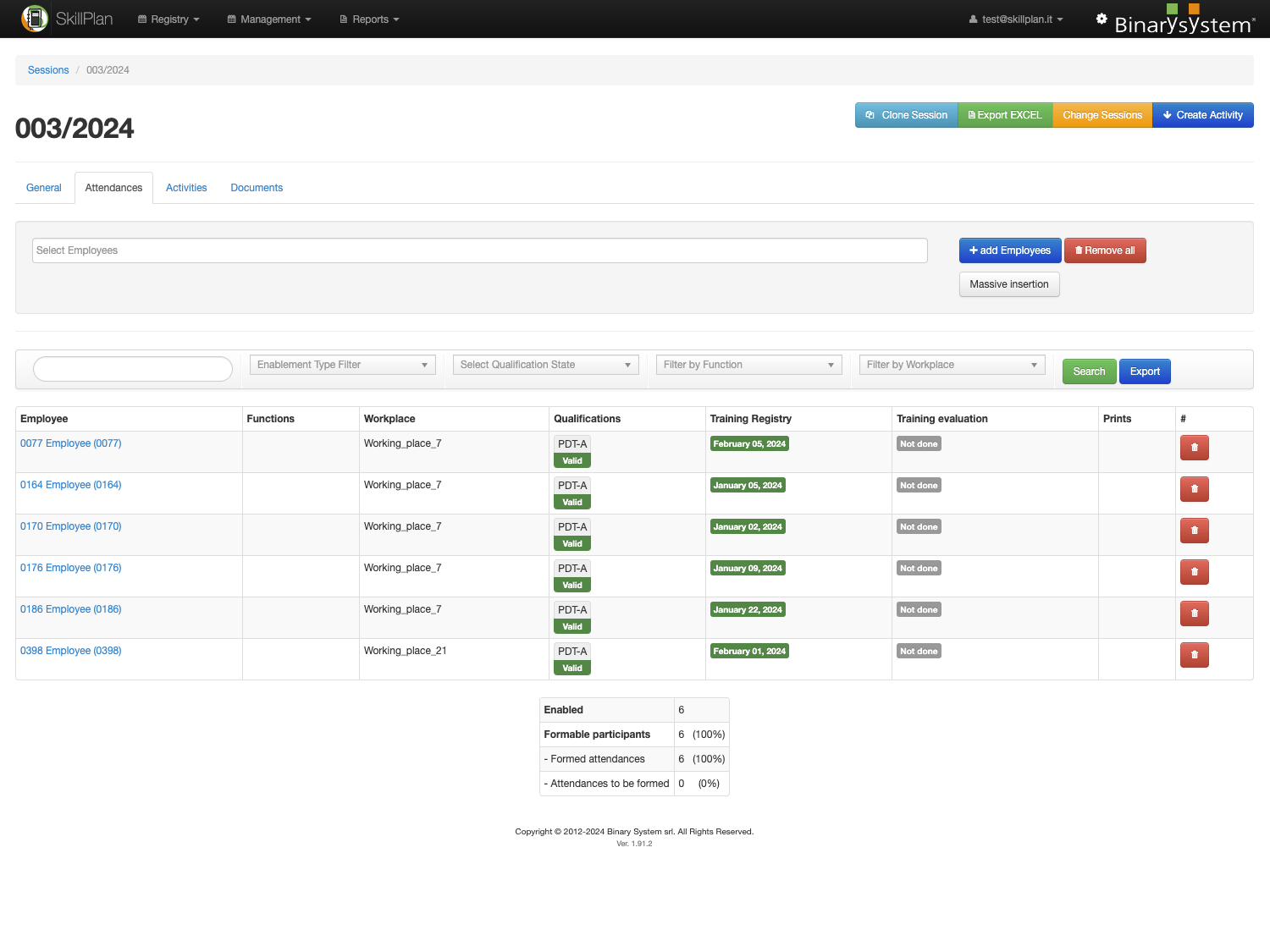SkillPlan - Binary System